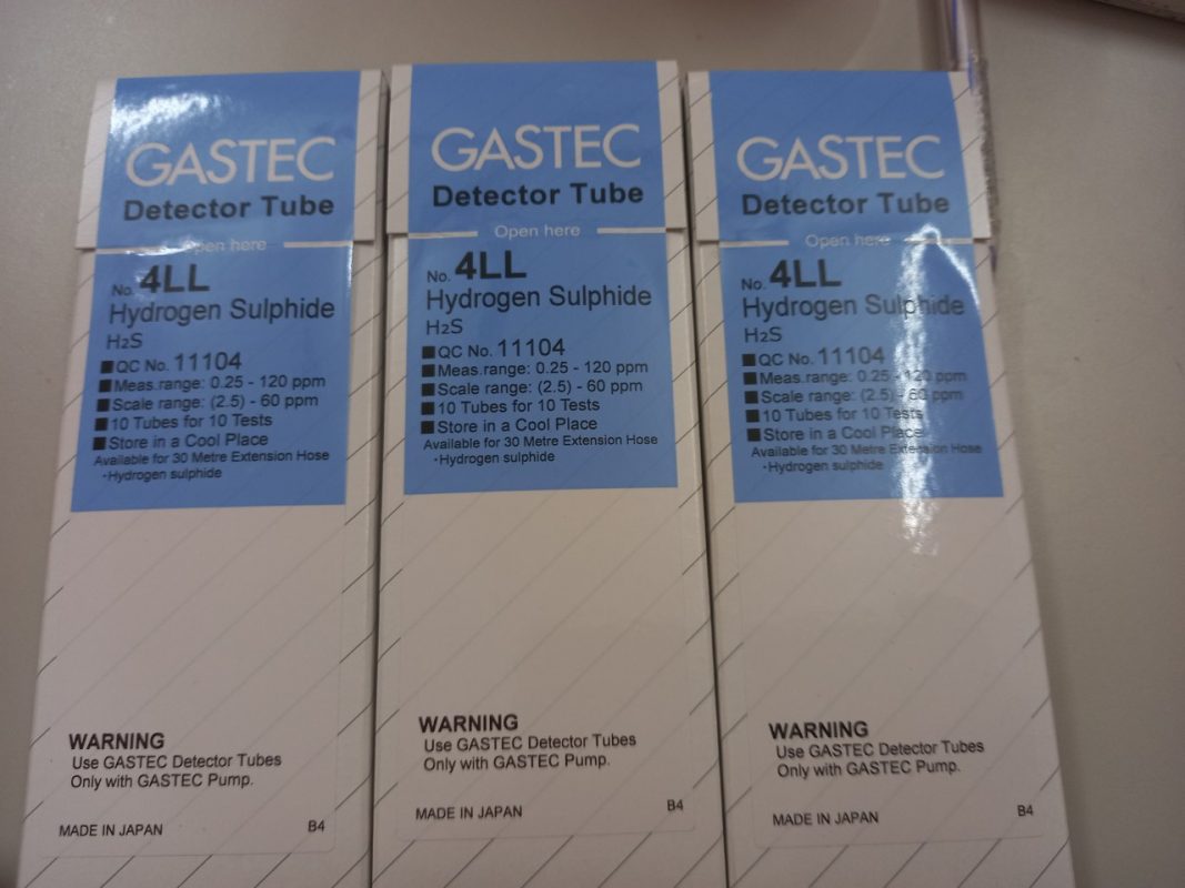 Ống Test nhanh khí Hydrogen sulphide H2S Gastec