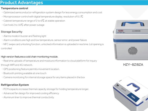 HYZ-15Z hộp lạnh vận chuyển y tế sử dụng điện 12V DC